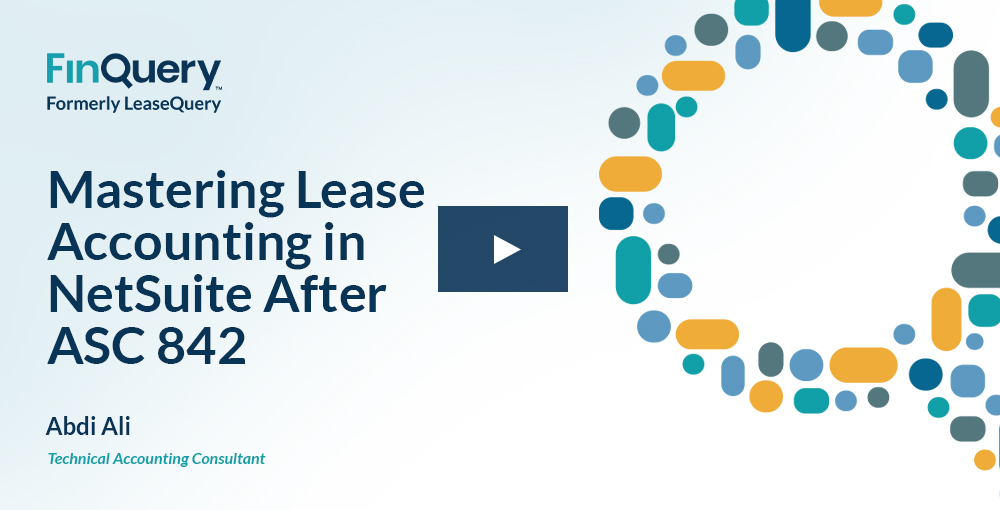 Webinar | Mastering Lease Accounting in NetSuite After ASC 842 | FinQuery